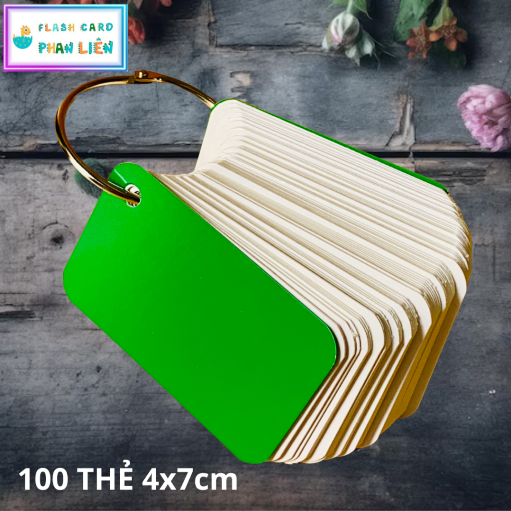 Set 1000 thẻ Flashcard 4x7 cm giúp ghi nhớ nhanh chóng, giấy ghi chú ...
