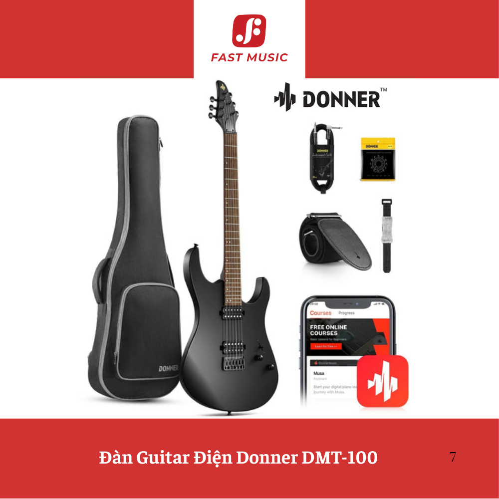 Đàn Guitar Điện Donner DMT-100 Chính Hãng Kèm Phụ Kiện | Shopee Việt Nam