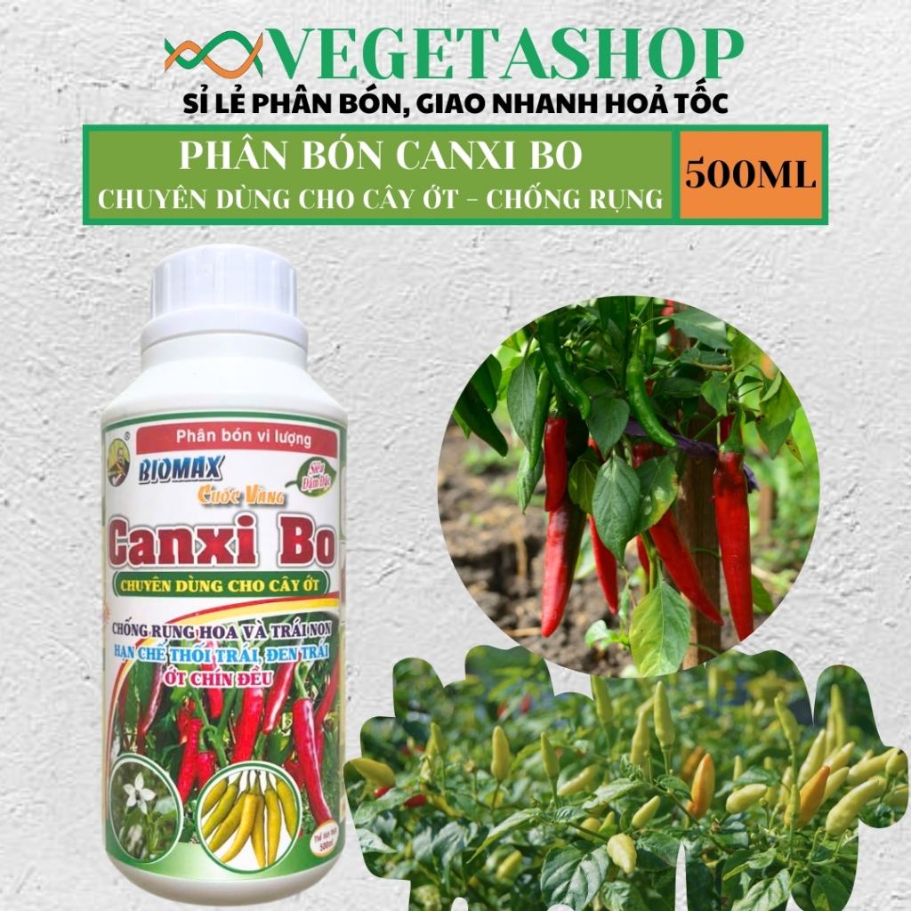 Phân Bón Canxi - Bo Chai 500ml - Chuyên Dùng Cho Cây Ớt - Chống Rụng ...