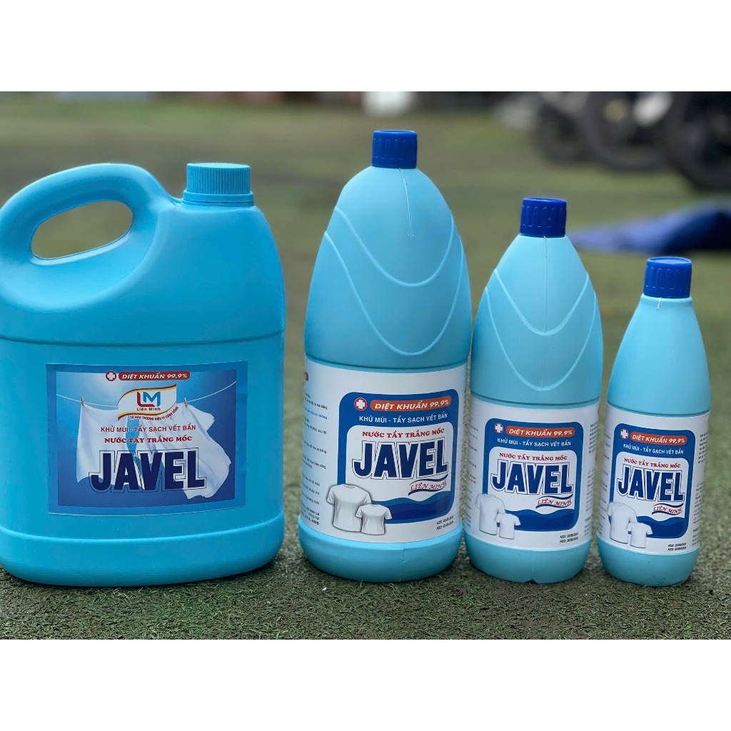 Nước tẩy quần áo trắng Javel chai 600ml - 1 Lít - 2 lít - Can 4 Lít ...