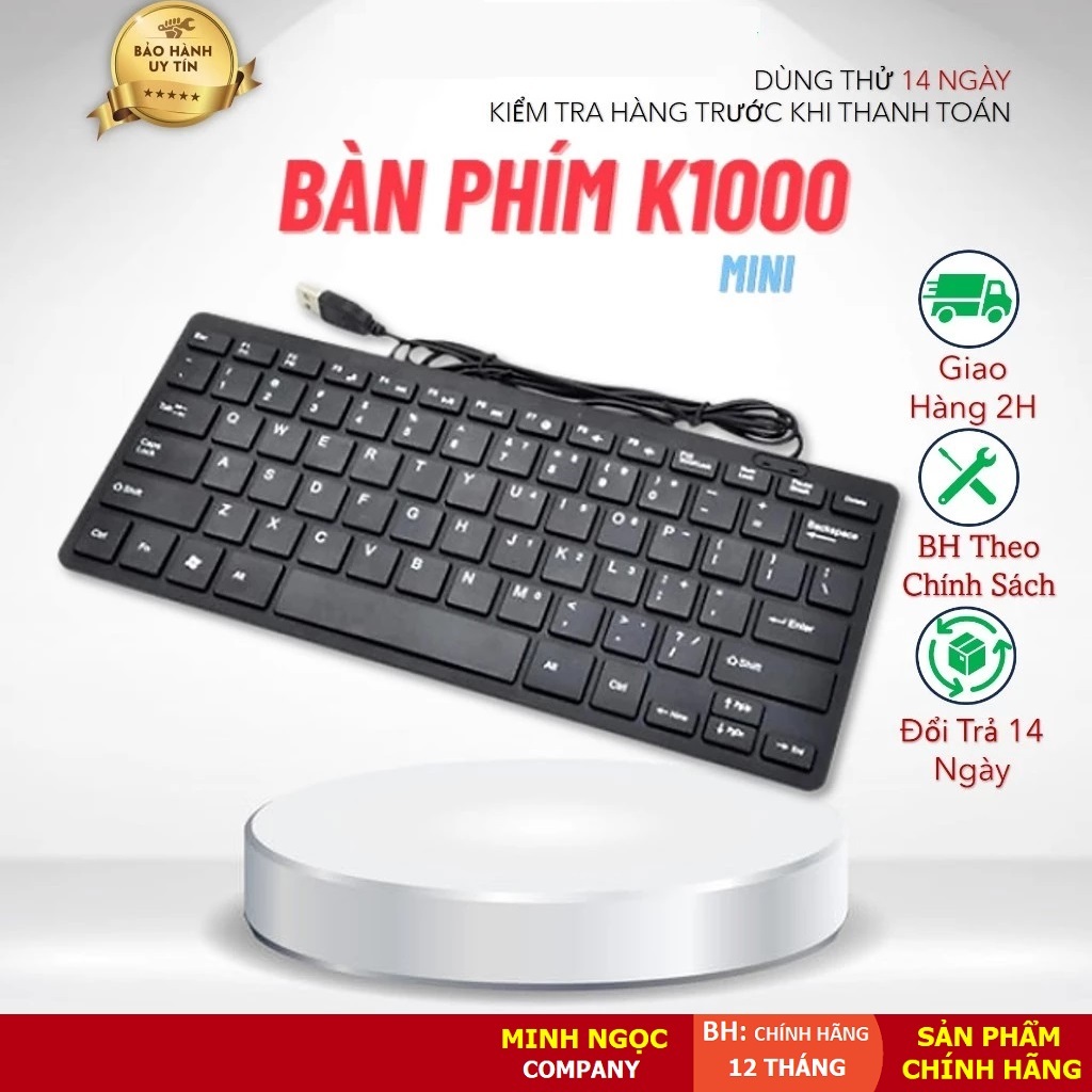 Bàn Phím Siêu nhỏ gọn K1000 - Mini Keyboard K1000 - Bảo Hành 12 Tháng ...