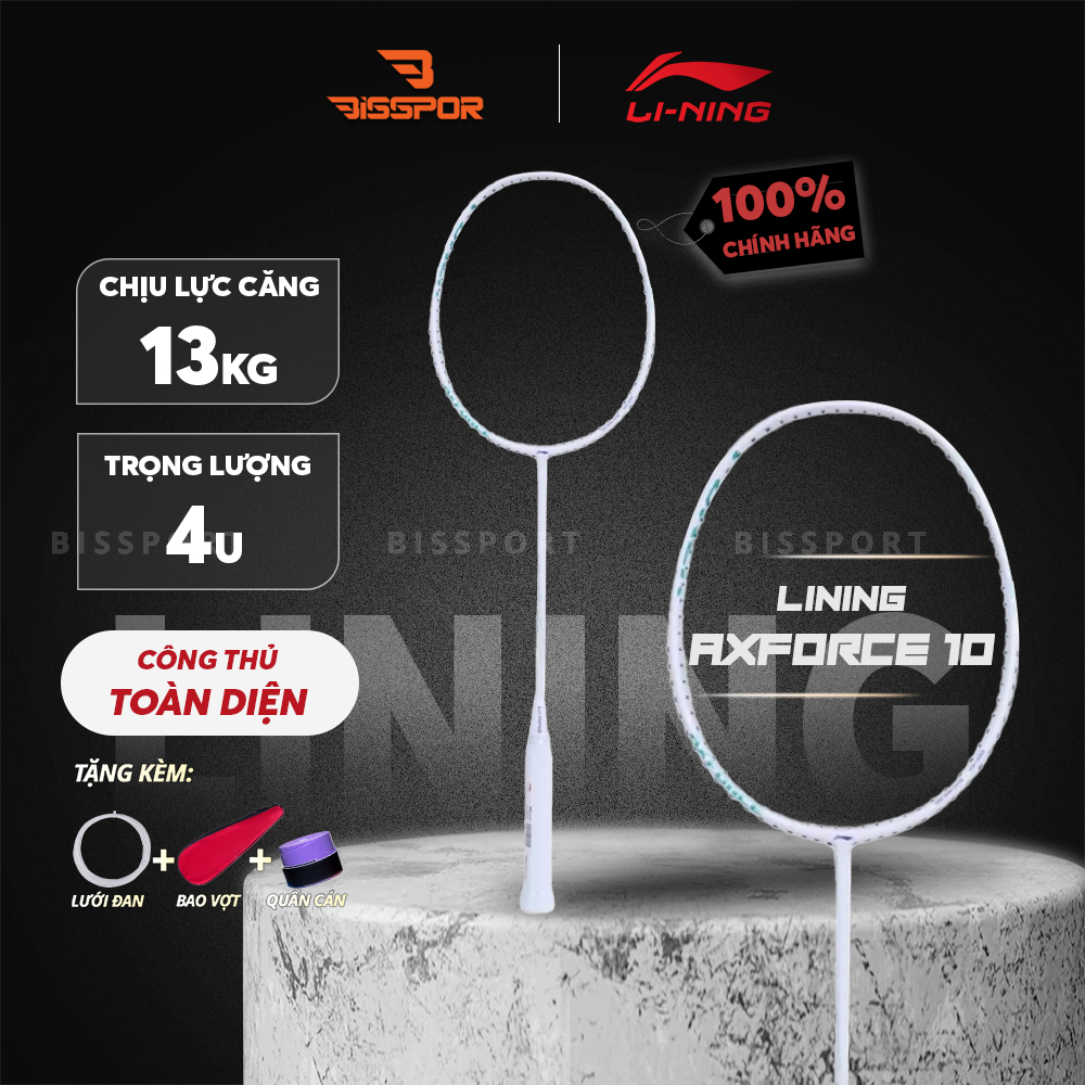 Vợt Cầu Lông Lining Axforce 10 Chính Hãng - Trắng - Điểm Ngọt Rộng ...