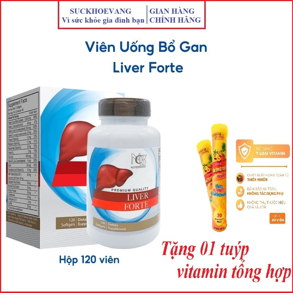 {Chính hãng} Viên uống giải độc gan Liver Forte NCB giúp phục hồi và ...