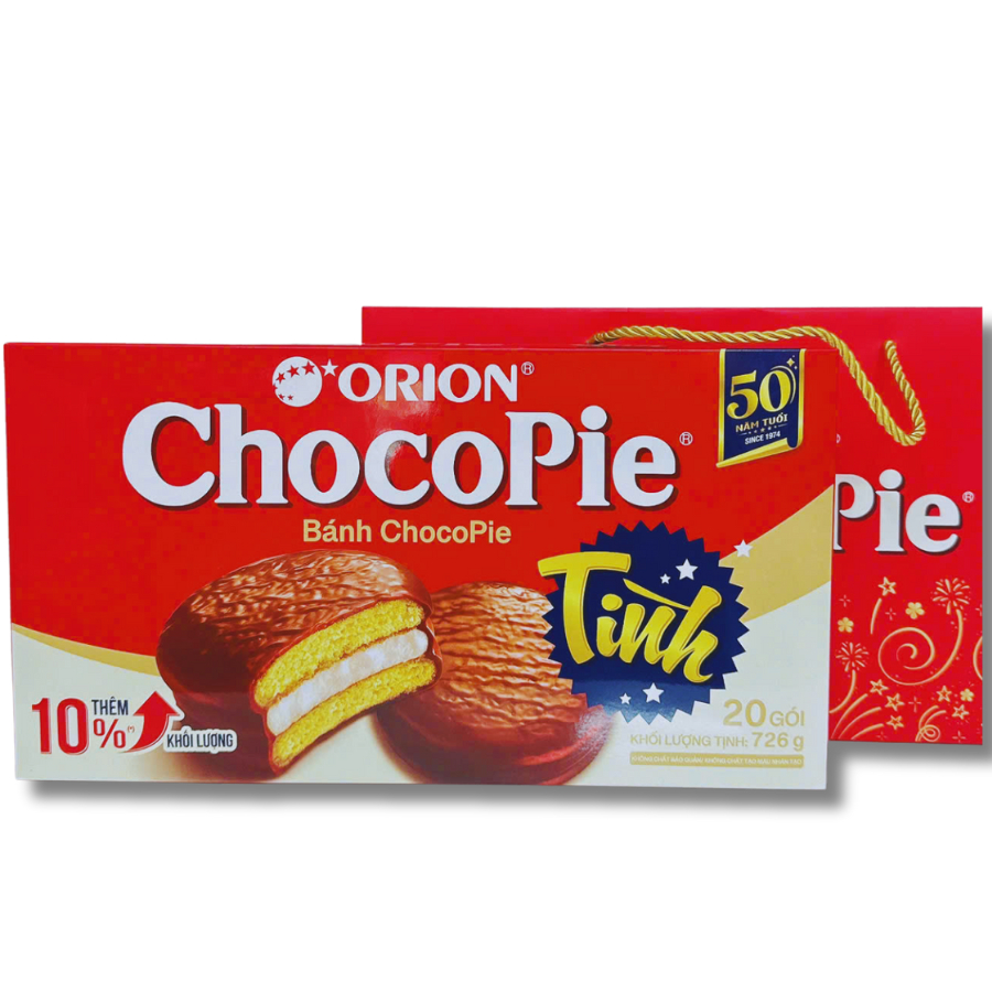 Bánh Chocopie Orion Hộp Tết Đẹp 726g - Hàng Chính Hãng | Shopee Việt Nam