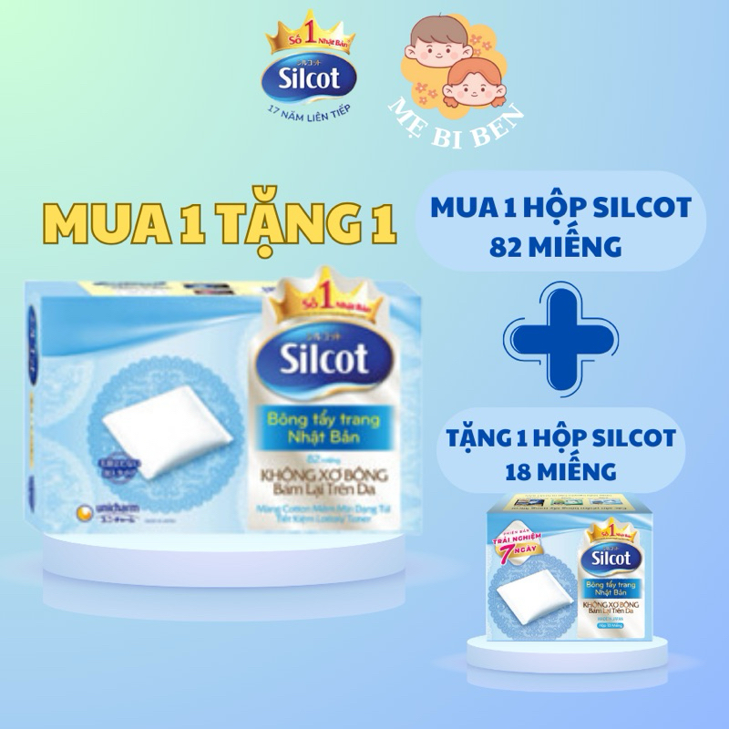 [MUA 1 TẶNG 1] Bông Tẩy Trang Silcot Nhật Bản Hộp 82 Miếng - Tẩy Trang ...