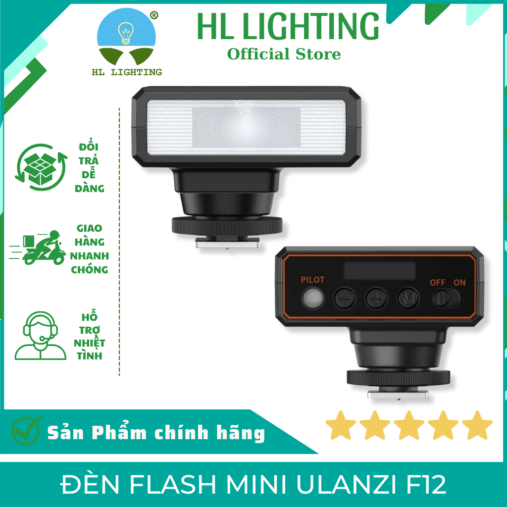 Đèn Flash Mini Ulanzi F12, F32 Chính Hãng - Tích Hợp Pin 1200mAh, Tương ...