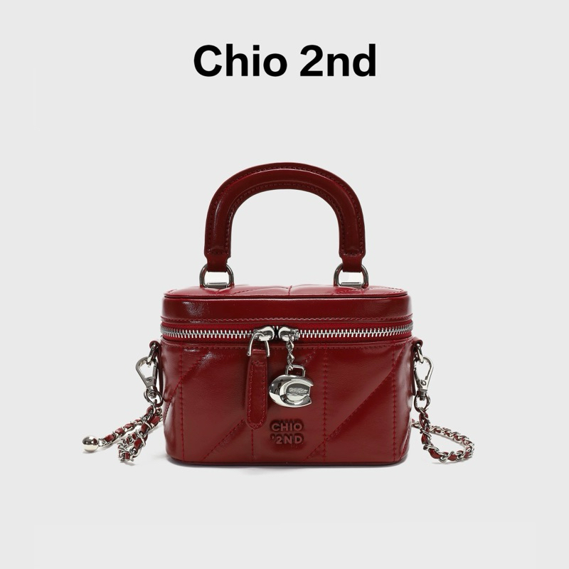 Túi cốp đỏ chính hãng Chio2nd size 17cm, túi Chio2nd túi xách nữ thời ...