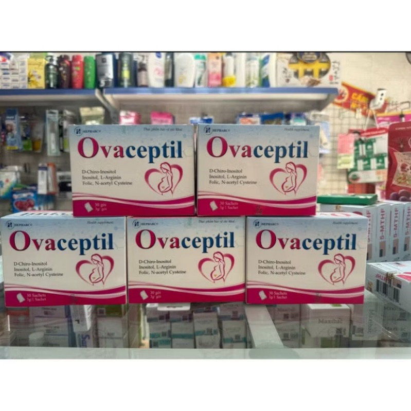 Ovaceptil hộp 30 gói pha - Bổ trứng, bổ xung các vitamin và khoáng chất ...