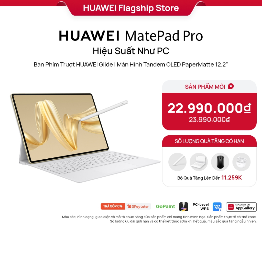 [Pre-order] Máy tính bảng Huawei Matepad Pro 12.2" Màn Hình Tandem OLED ...