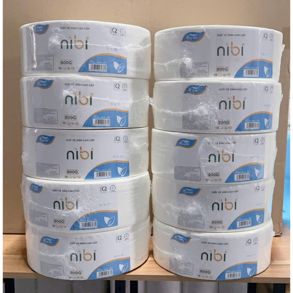 Combo 10 cuộn giấy vệ sinh công nghiệp 800G, 700G, 600G, 500G | Shopee Việt Nam
