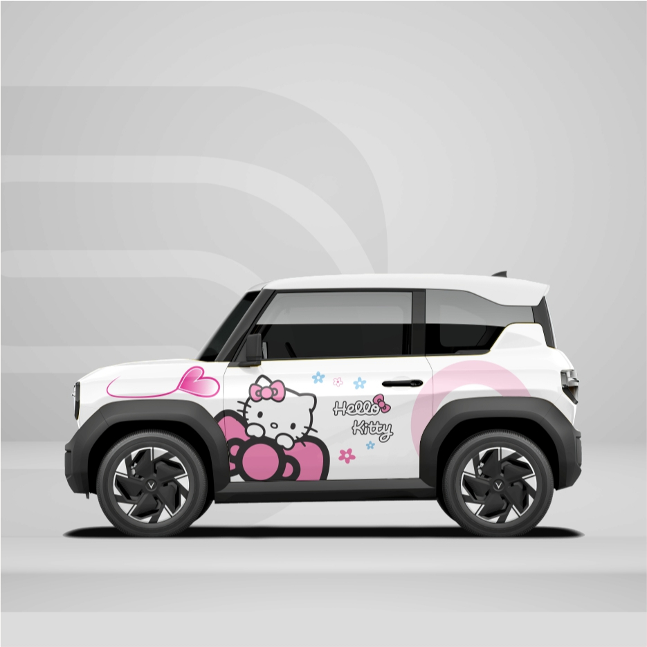 Tem dán xe VF3 - Decal Sticker dán xe - Stiker baby three - Ds Decal ...
