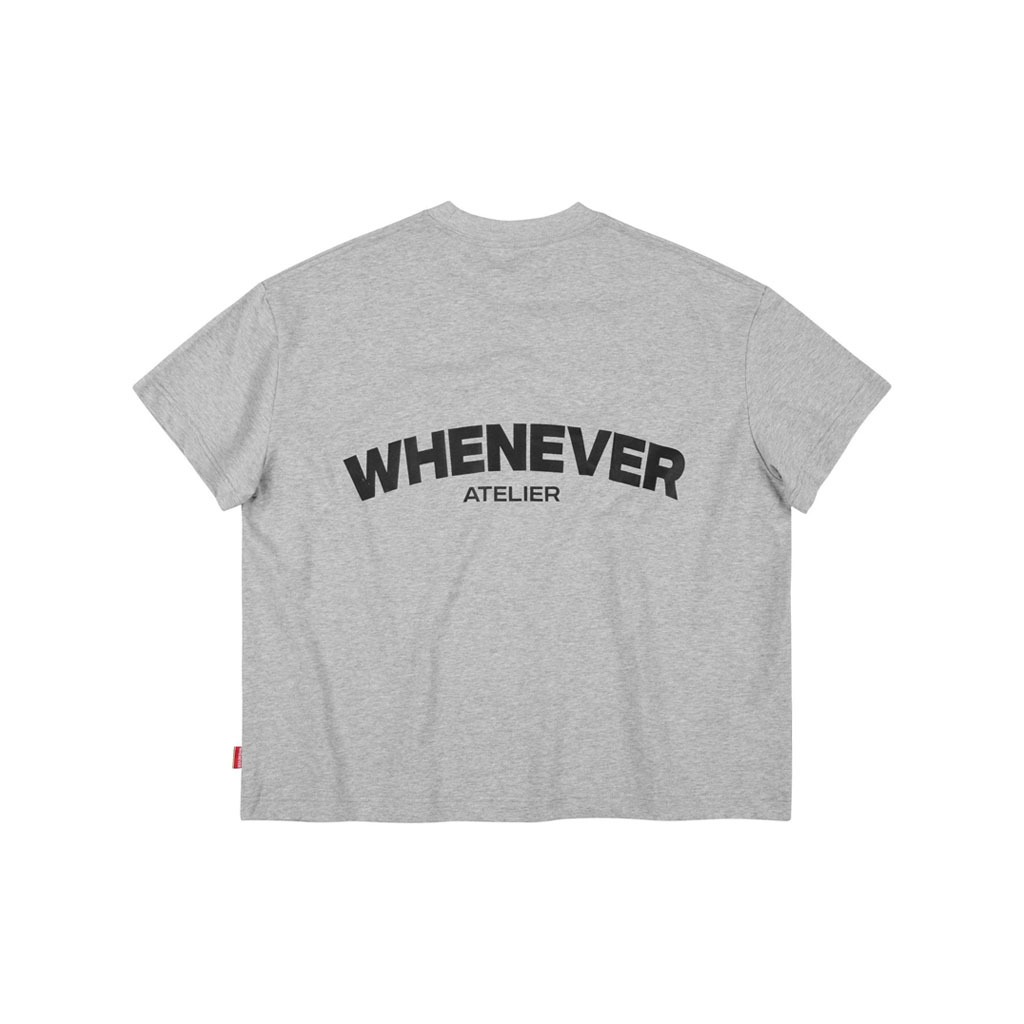 WHENEVER Áo Thun Whenever Atelier Logo Oversize Vải Cotton 100% Form ...
