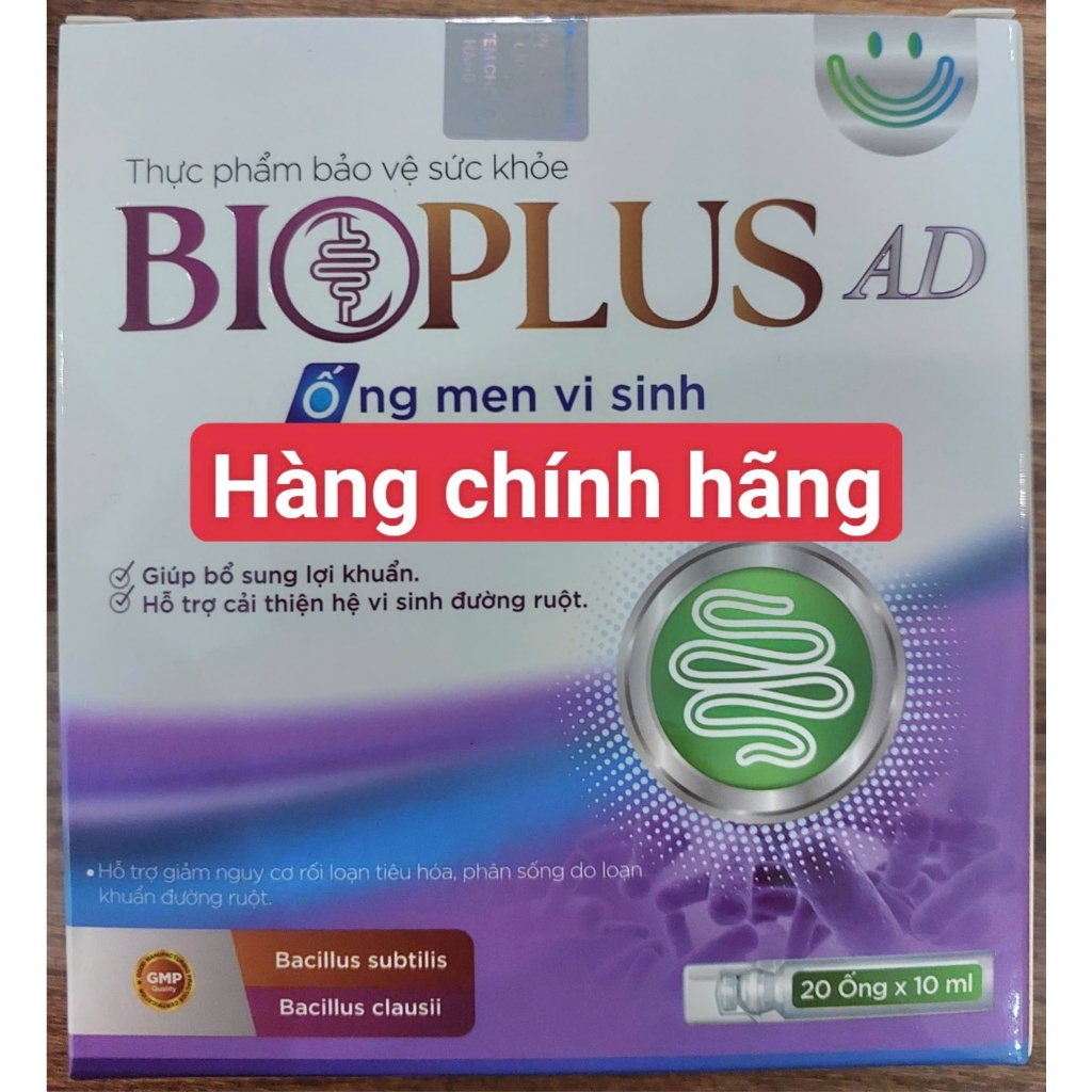 Men vi sinh (3 tỉ lợi khuẩn, kẽm), Men vi sinh BIOPLUS AD, Trẻ táo bón ...