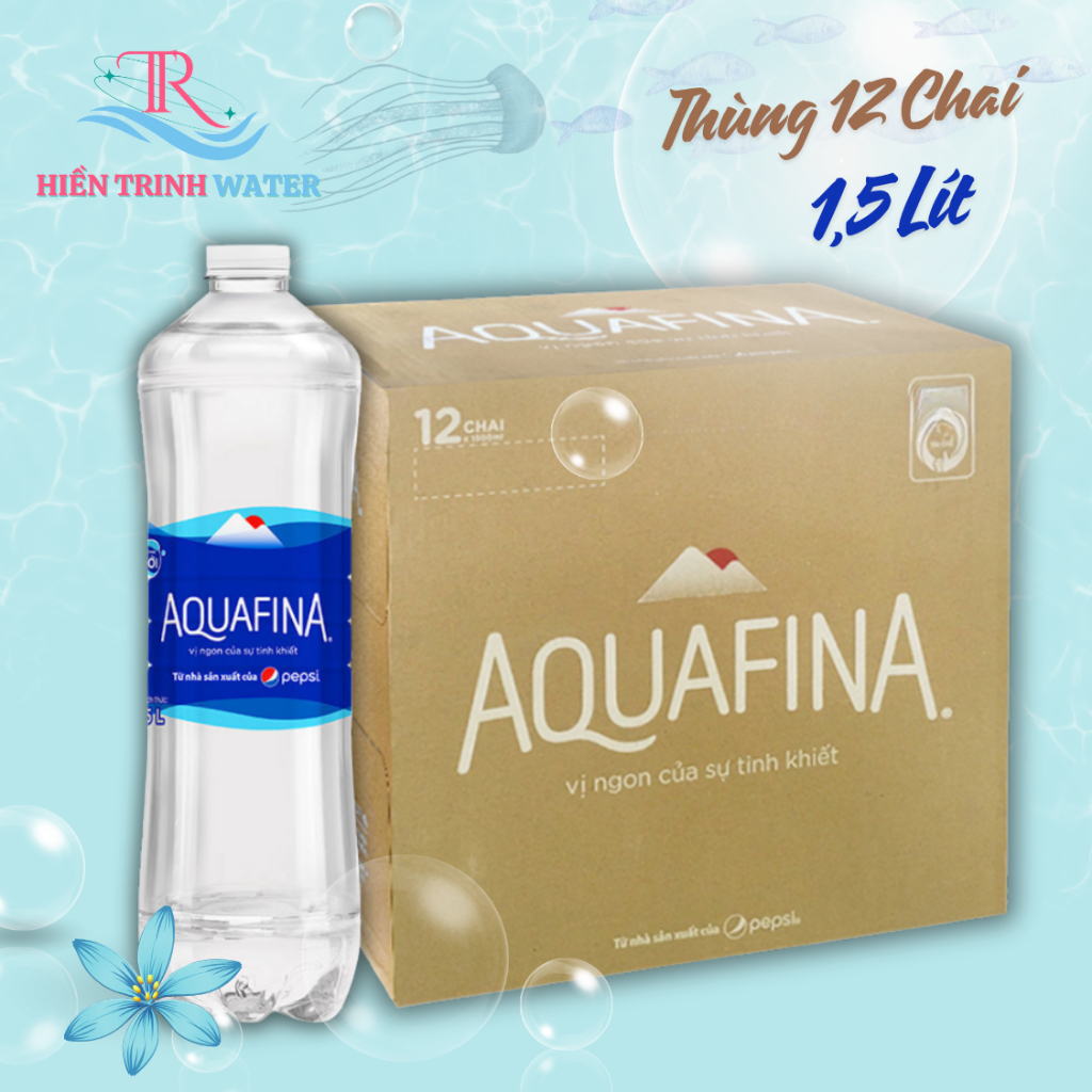 AQUAFINA 1,5L THÙNG 12 CHAI - NƯỚC UÔNG ĐÓNG CHAI TINH KHIẾT AQUAFINA 1500ML | Shopee Việt Nam