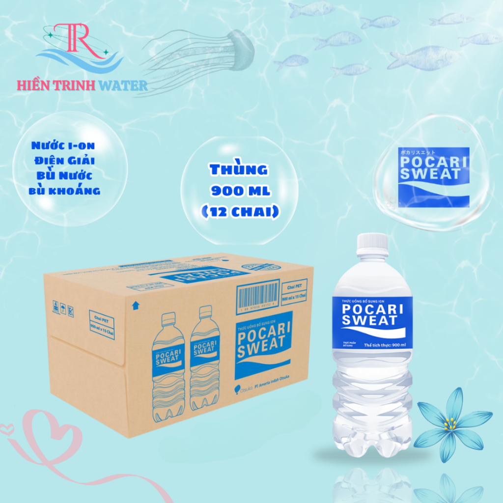 Pocari Sweat 900ml Nước Điện Giải Bù Nước Bù Khoáng (Thùng 15 Chai ...