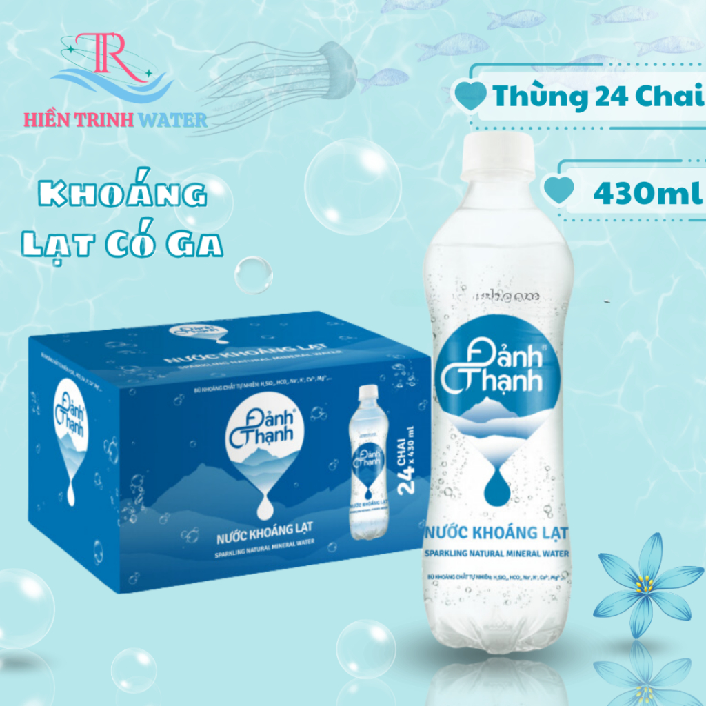 Nước Khoáng Lạt Có Ga Đảnh Thạnh 430ml (Thùng 24 chai) - Nước khoáng có ga không đường | Shopee ...