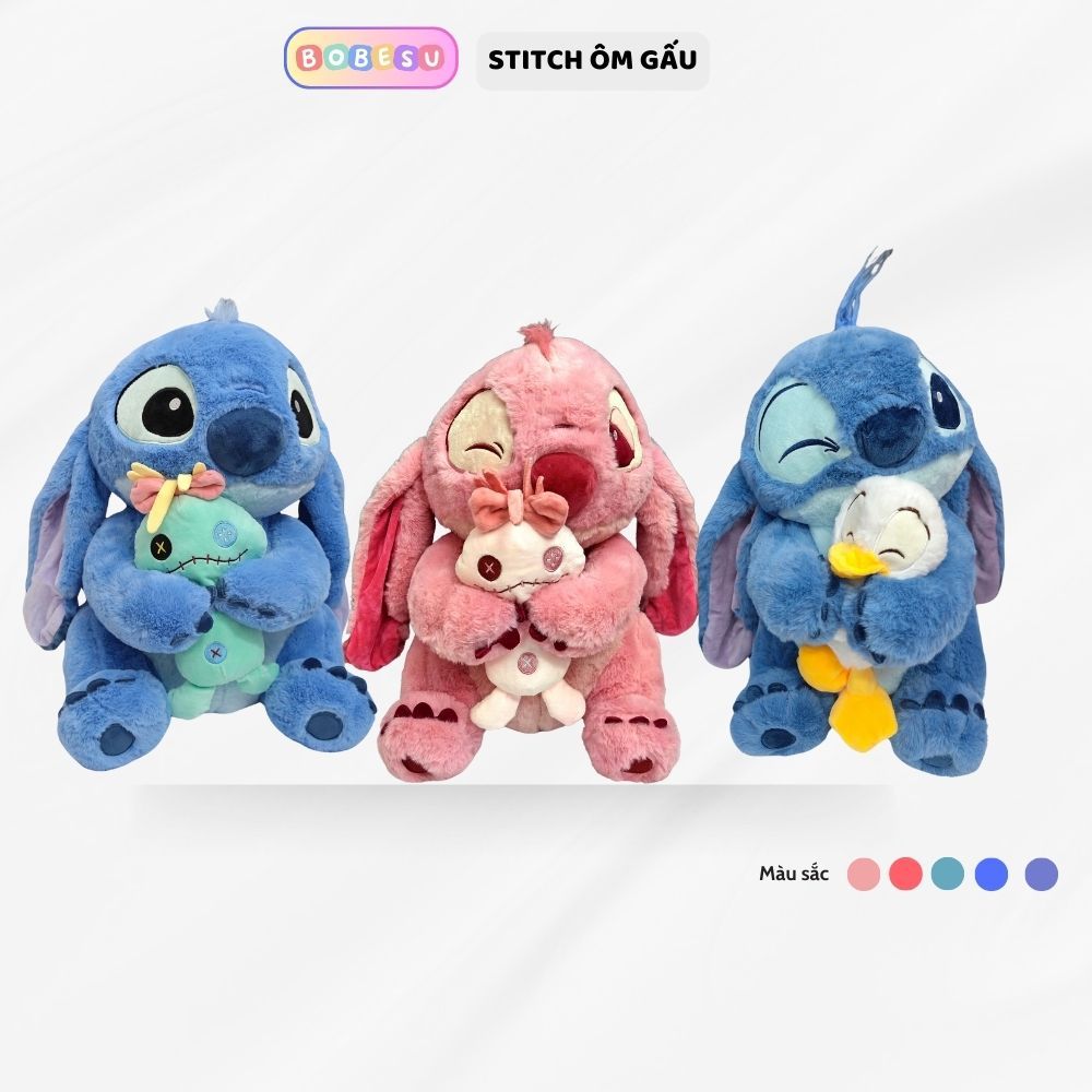 [Sẵn Hàng] Gấu Bông Stitch Ôm Vịt Ôm Gấu Stick Mẫu Mới Dáng Ôm Nhiều ...