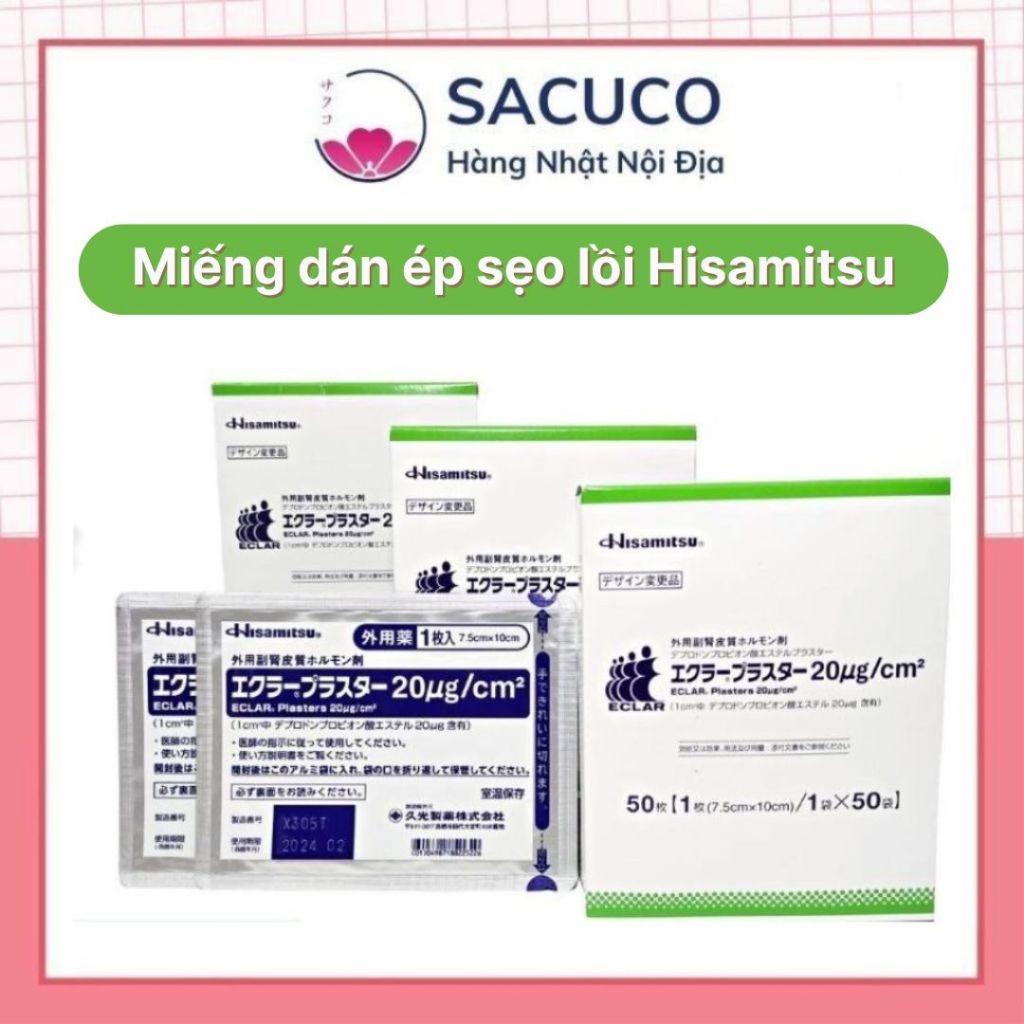 Miếng ép sẹo lồi Eclar Plaster Hisamitsu Nhật Bản | Shopee Việt Nam