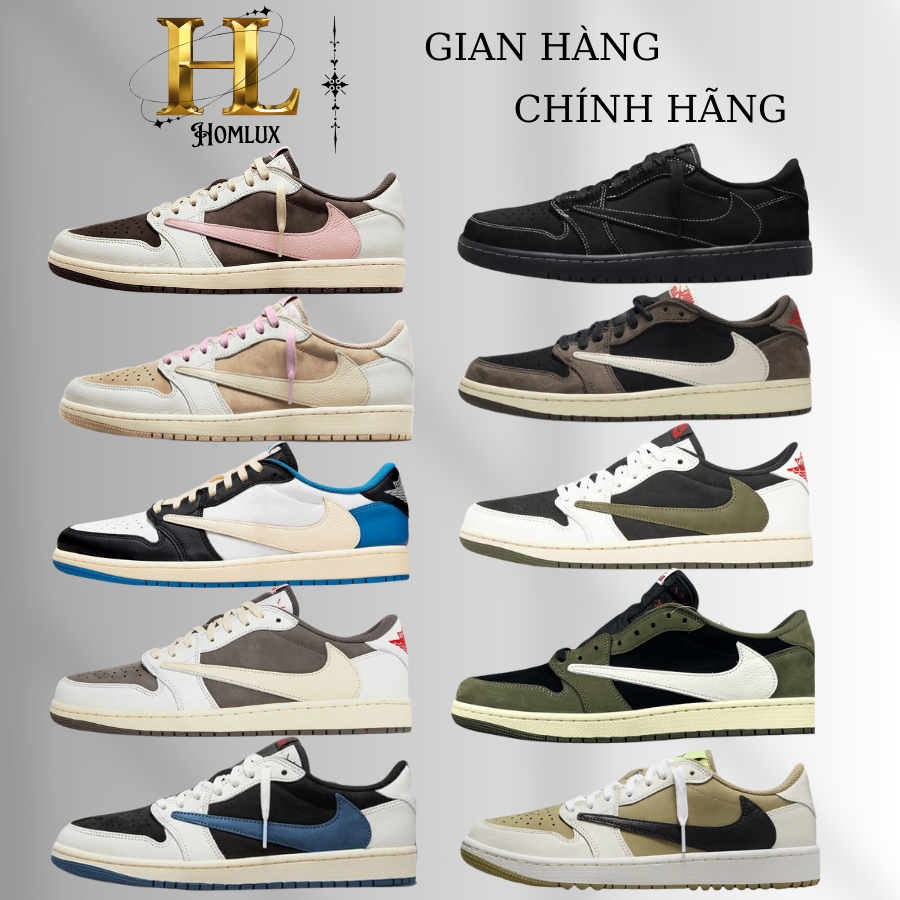 Giày thể thao Homlux, Jd 1 Low Travis Scott, Giày JD1 cổ thấp các màu ...