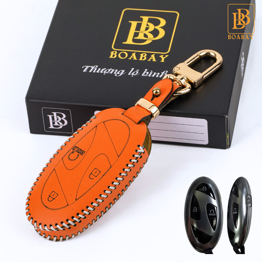 Bao da chìa khóa ô tô xe Hyundai Santafe 2025, Tucson 2025, phiên bản ...