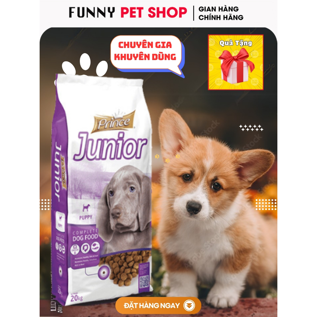 20Kg Thức Ăn Cho Chó Corgi Prince Junior Puppy Nhập Âu - Hạt Cho Chó ...