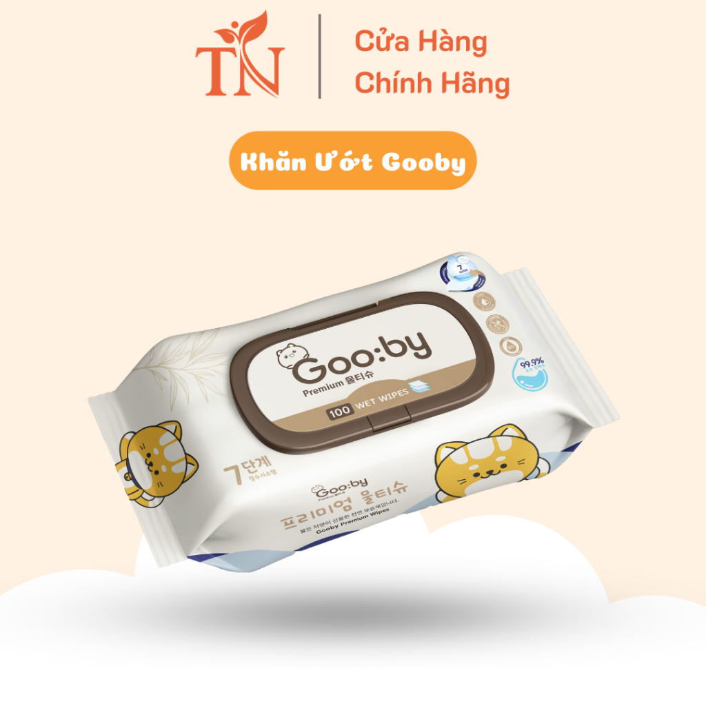 Khăn ước Gooby Premium - không cồn - 60 miếng | Shopee Việt Nam
