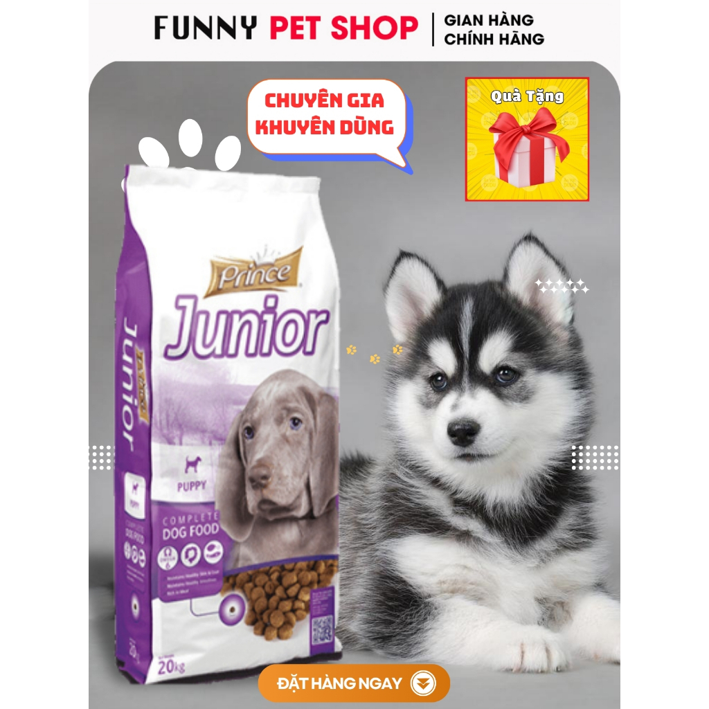 Hạt Cho Chó Husky 1-12 Tháng Tuổi - Thức Ăn Cho Chó Husky Prince Junior ...