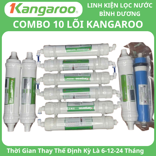 Trọn Bộ 10 Lõi Lọc Nước Kangaroo Dòng Hydrogen Model KG10A4VTU, KG100HK , KG10A16 , KG10A88 ...