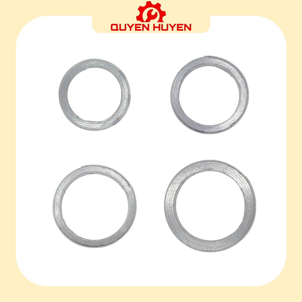 Gioăng đệm cổ pô cao cấp xe máy - Ron pô xe số, xe ga, xe côn Honda ...
