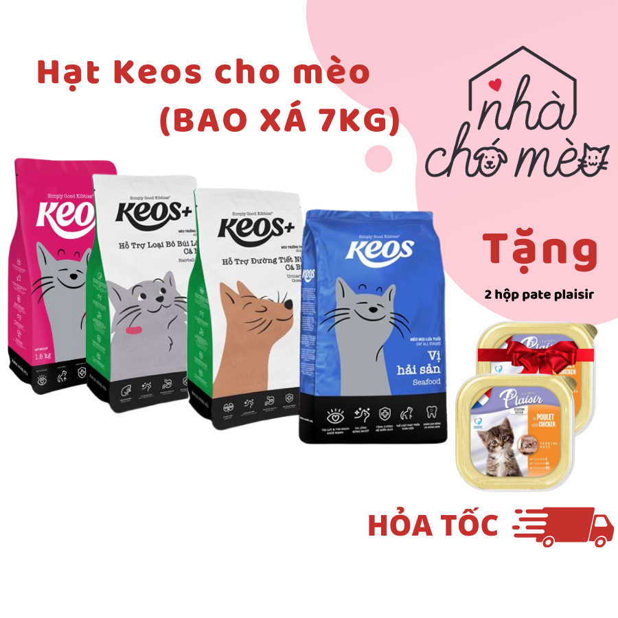 [Keos Bao Xá 7kg]Hạt Keos Cho Mèo Vị Cá Ngừ,Hải Sản,Keos Hairball Hỗ Trợ Tiêu Búi Lông,Keos ...
