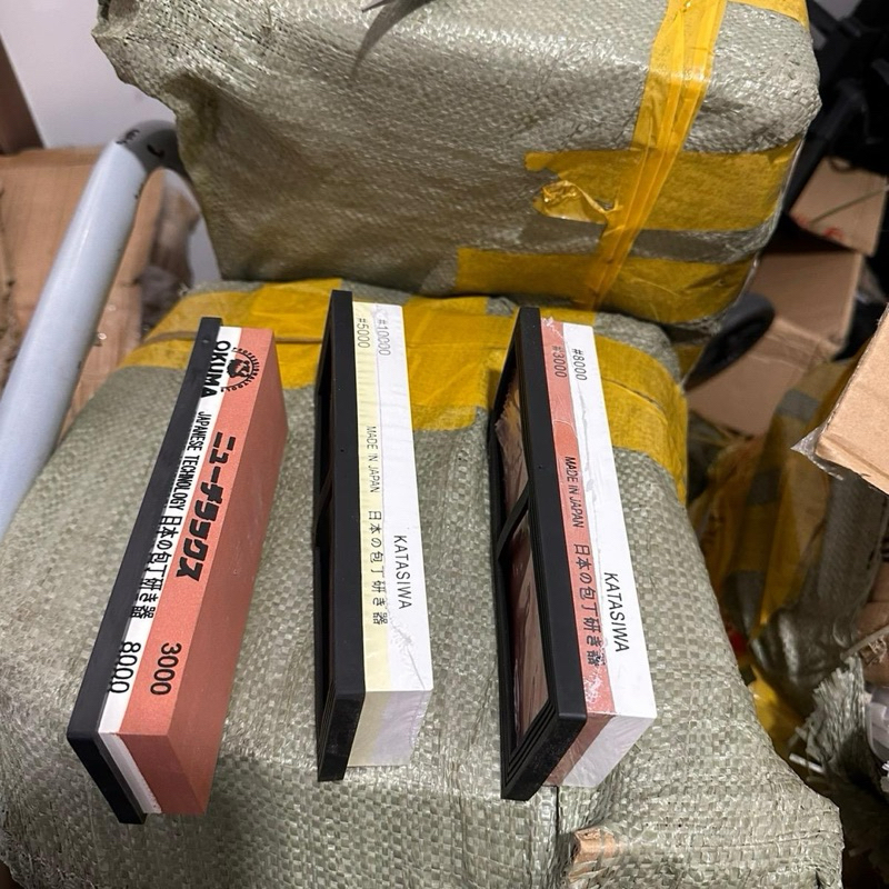 Đá mài dao nhật bản Katasiwa/ Okuma grift 3000/8000 chuyên mài dao mài kéo dung cum | Shopee ...