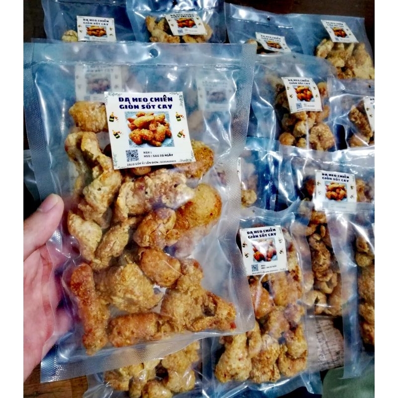 Da heo chiên giòn sốt cay 100g | Shopee Việt Nam