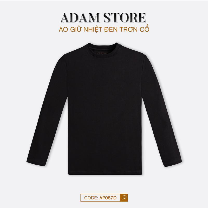 ÁO GIỮ NHIỆT NAM ADAM STORE ĐEN TRƠN AL087D NĂNG ĐỘNG ẤM ÁP | Shopee ...