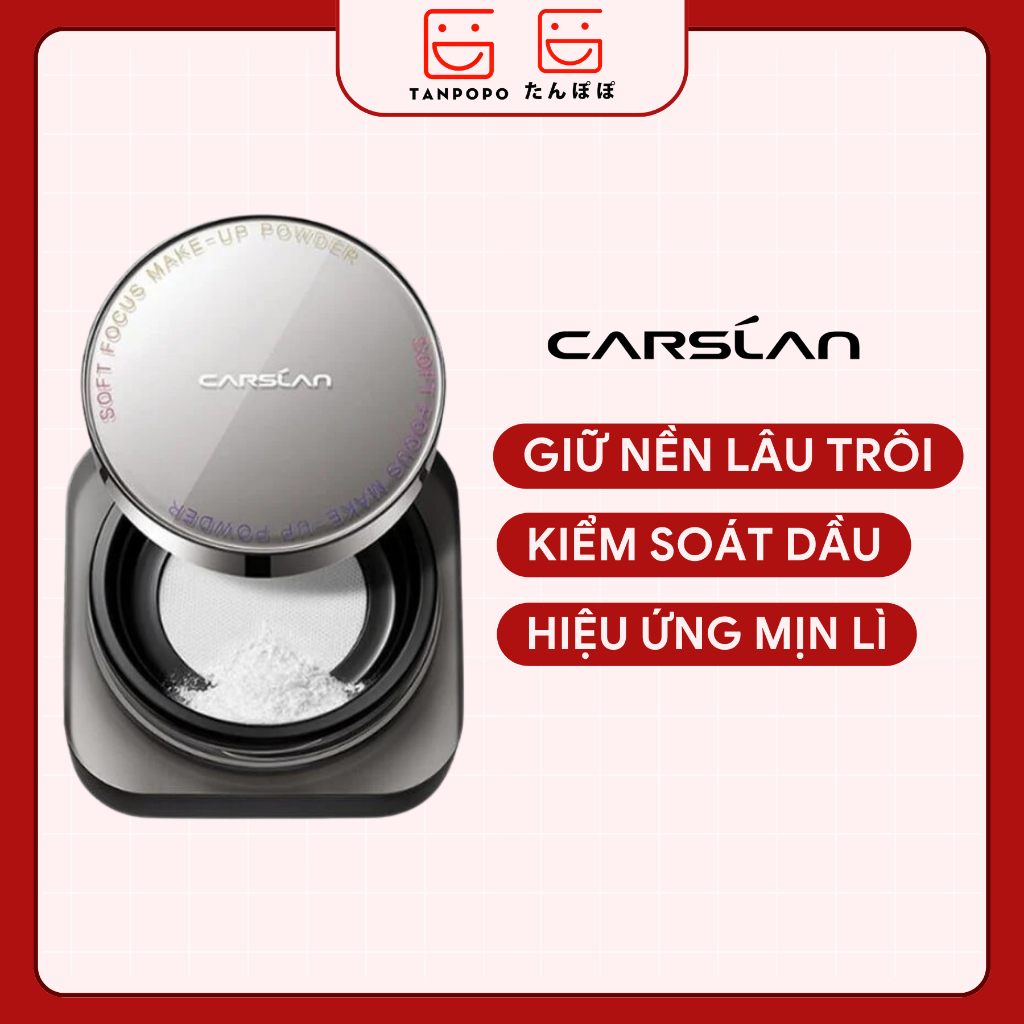 Phấn Phủ Carslan Soft Focus Make-Up Powder 8g (Vỏ Xám Siêu Kiềm Dầu) | Shopee Việt Nam