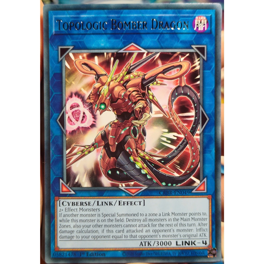[KW2 Yugioh] [EN-UK] [Nice Art] Thẻ bài Topologic Bomber Dragon - CRBR-EN049 - Rare 1st Edition ...