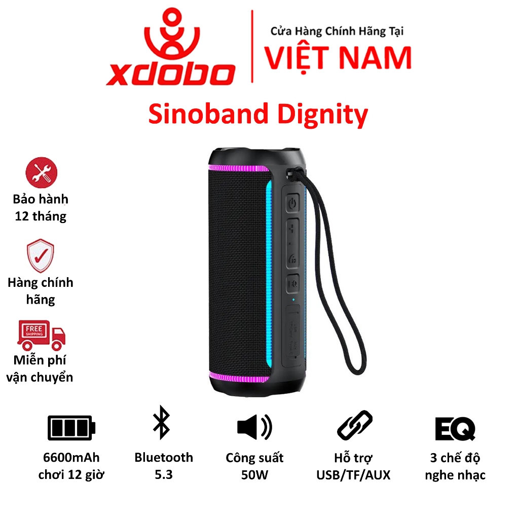 Loa Bluetooth 5.3 Xdobo Dignity 2024 Công Suất 50W,Pin 6600Mah Hỗ Trợ ...