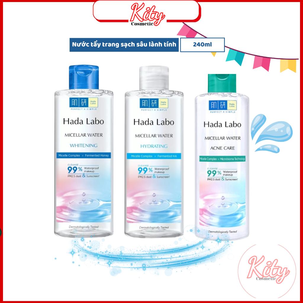 Nước Tẩy Trang Sạch Sâu HADA LABO Dưỡng Trắng Hoặc Dưỡng Ẩm Micellar Water 240ml | Shopee Việt Nam