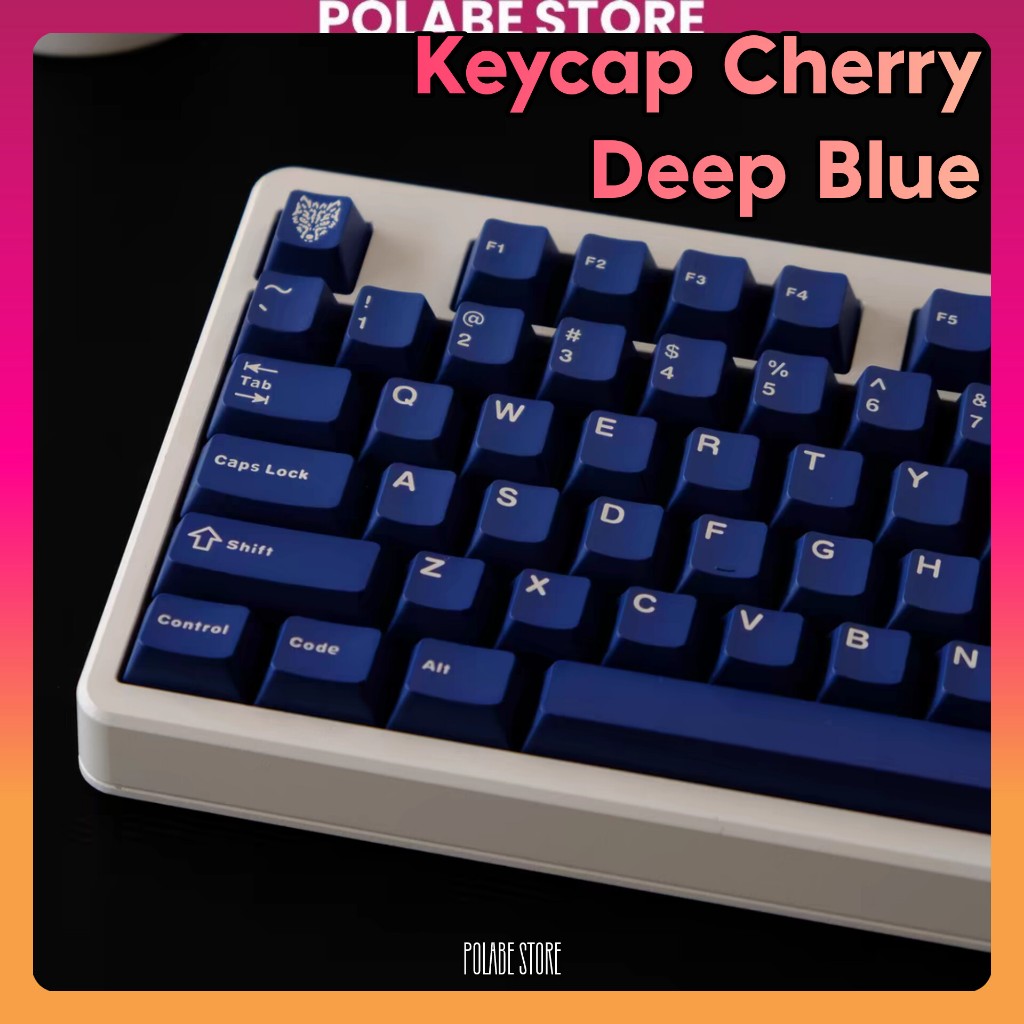 Keycap Deep Blue Cherry Profile bàn phím cơ Polabe Store Keycap Aifei ...