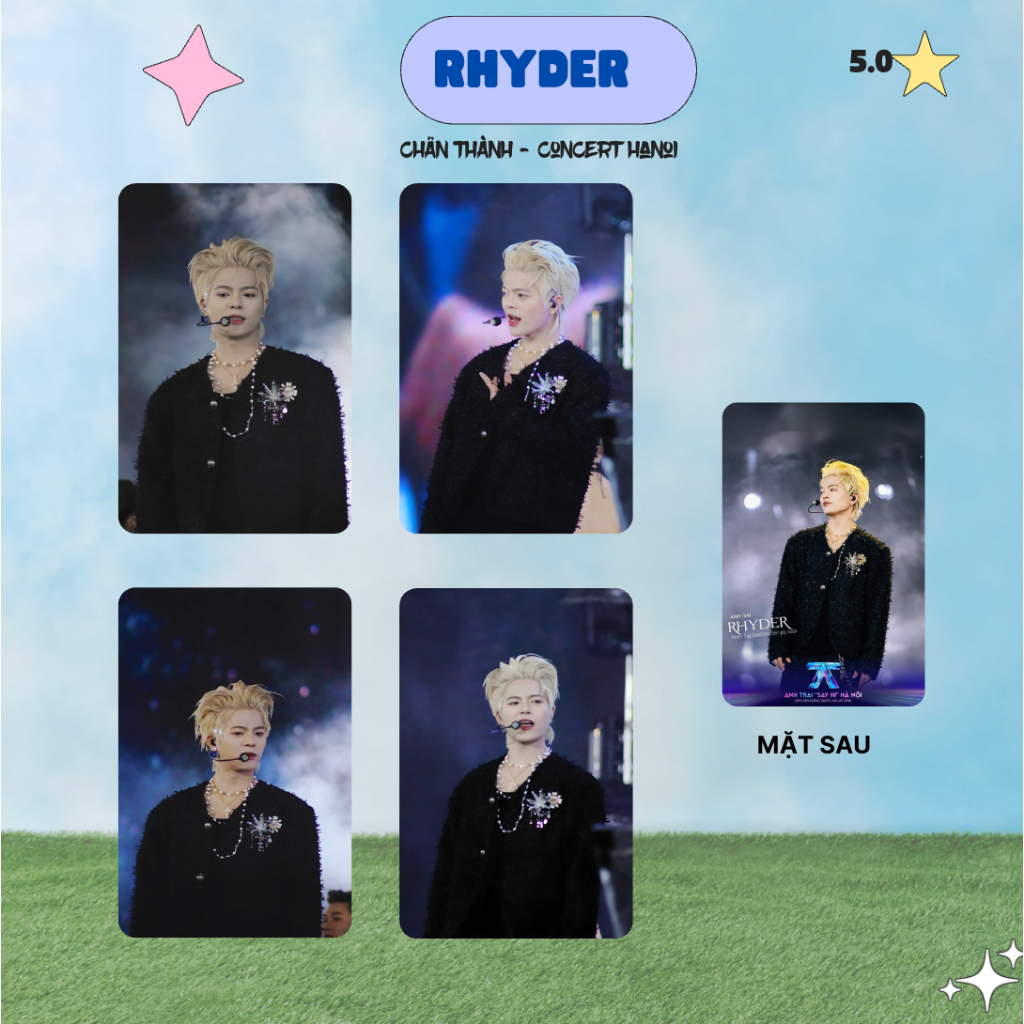 [UNOFF] Card bo góc RHYDER - Anh Trai Say Hi - Chân Thành concert D3 ...