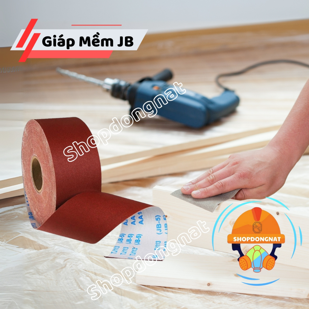 [ Cuộn 40m ] Giấy giáp mềm JB.Giấy nhám mềm, giáp cuộn trà nhám, Loại ...