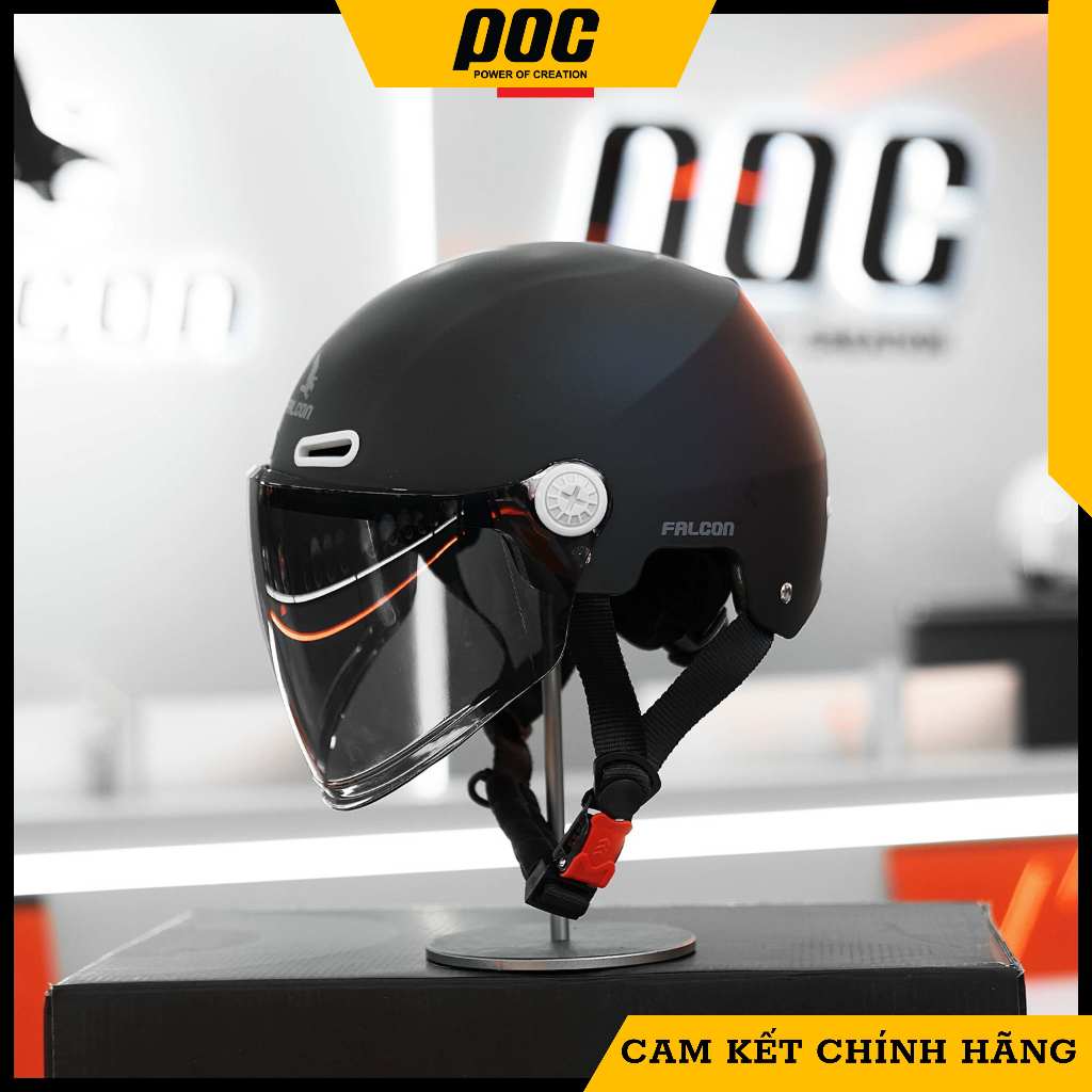 [Hỏa Tốc HCM] Nón bảo hiểm nữa đầu dành cho bé đi xe máy POC Falcon F18 ...