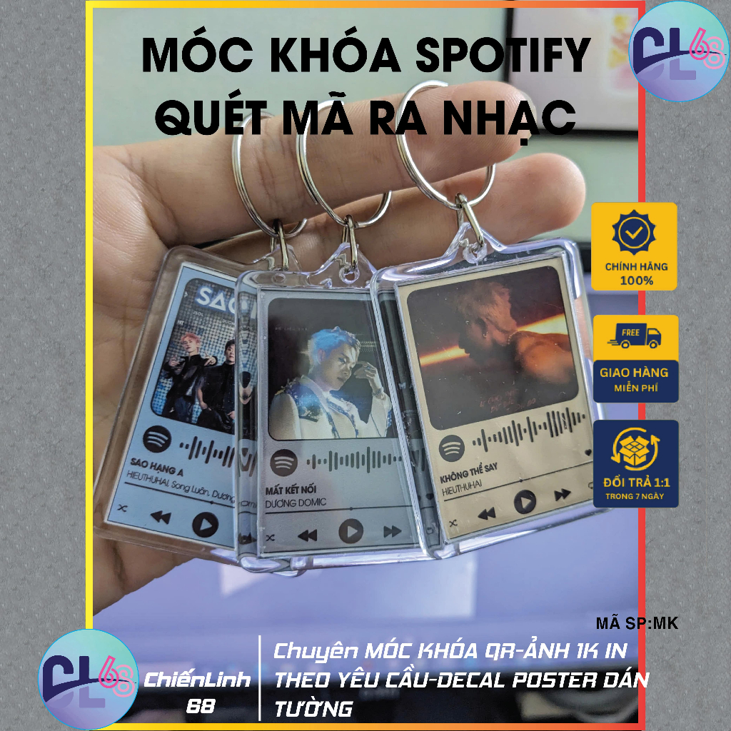 Móc Khóa Spotify Quét Mã Ra Bài Hát Món Quà Bất Ngờ Dành Tặng Người ...
