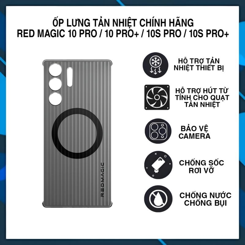 Ốp Lưng Tản Nhiệt Từ Tính Nubia Red Magic 10 Pro / 10 Pro+ / 10S Pro+ / 10S Pro+ ( Chính Hãng ...