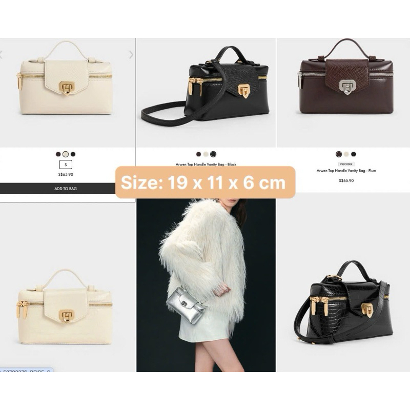 [🌹Pre-Order] Túi cốp cầm tay top handle bag CNKeith (CK2-50782376 ...