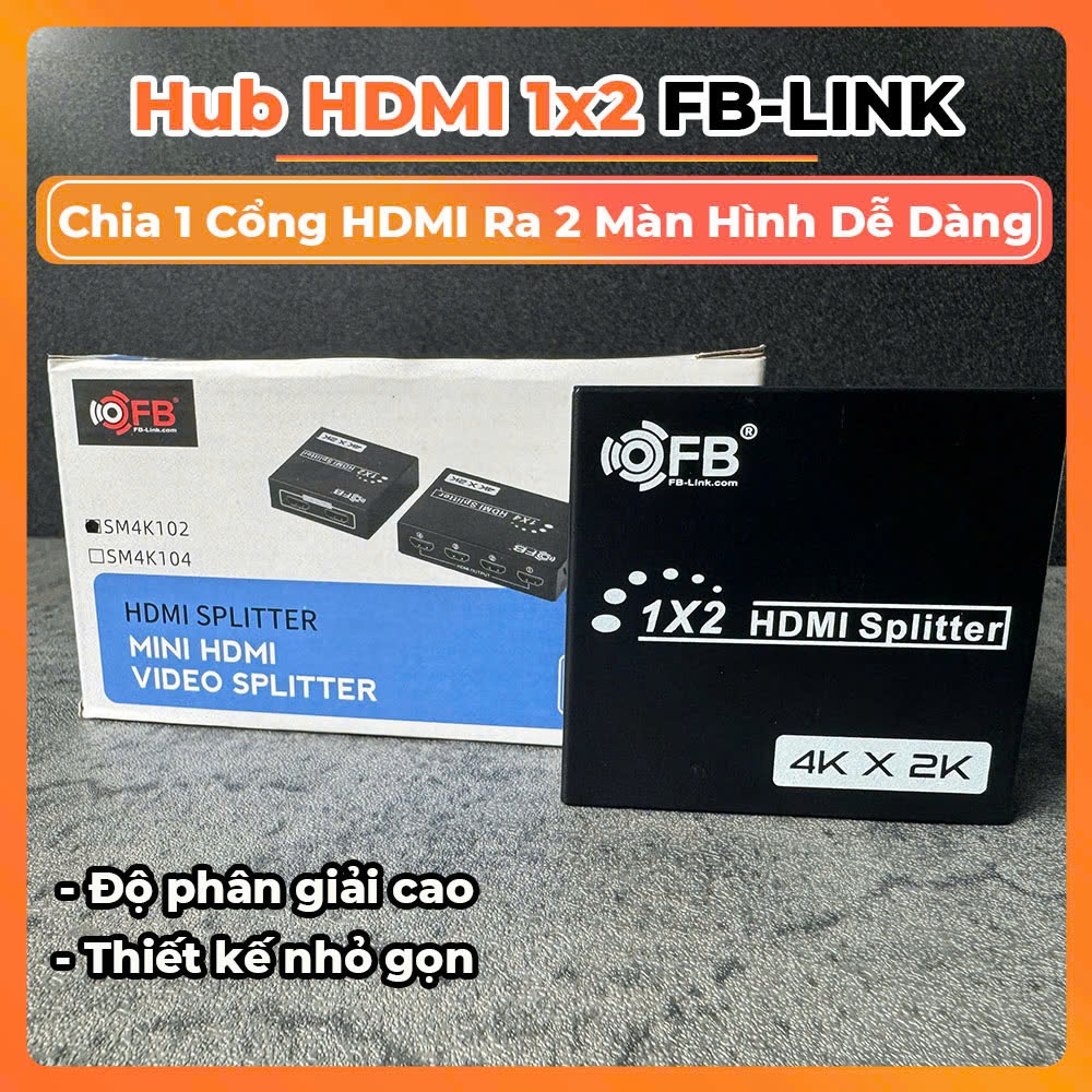 Hub Chia 1 Ra 2 HDMI FB-LINK - HDMI Splitter 1x2 (Kèm Nguồn) | Shopee ...