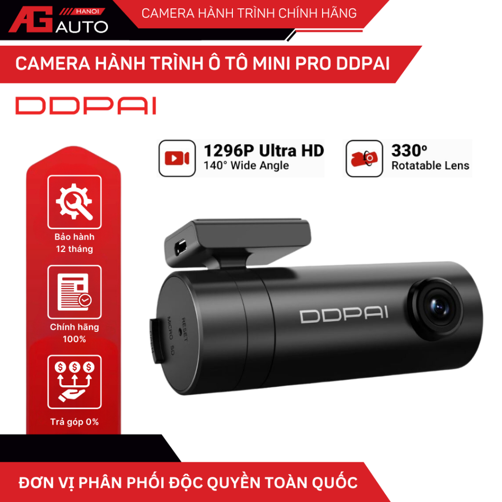 Camera Hành Trình DDPAI Mini Pro - Bản Quốc Tế, Ghi Hình 2K, 1296P UHD ...