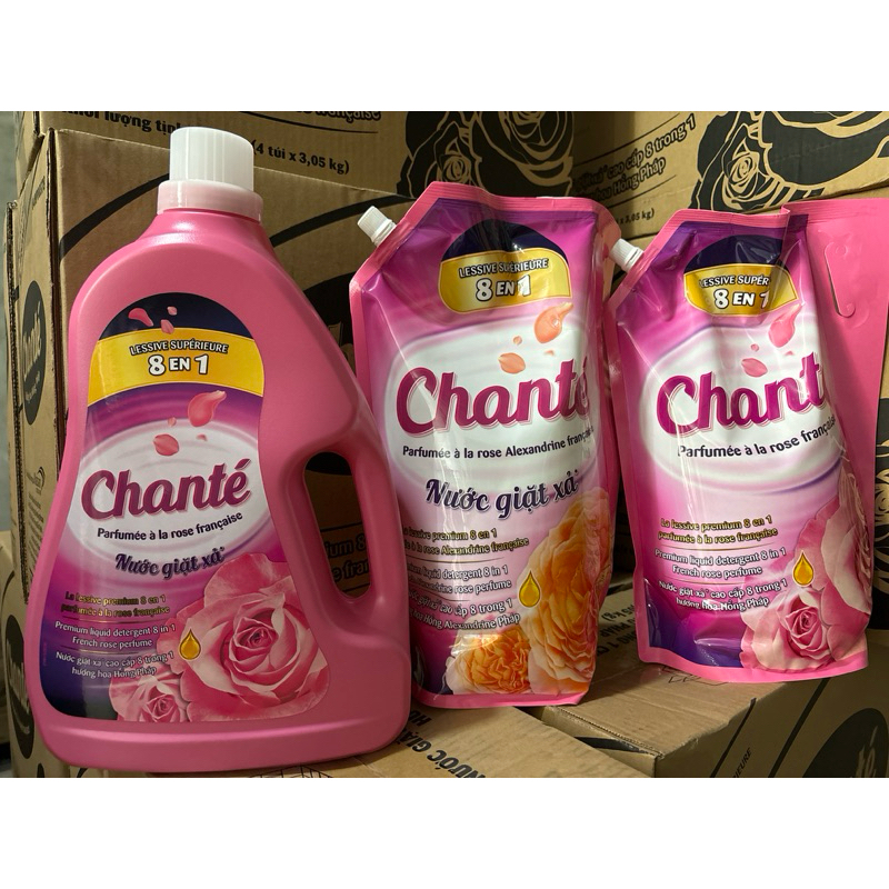 Nước Giặt Xả Chanté Cao Cấp 8 Trong 1 Hương Nước Hoa Can 3,1Kg / Túi 3,05Kg | Shopee Việt Nam