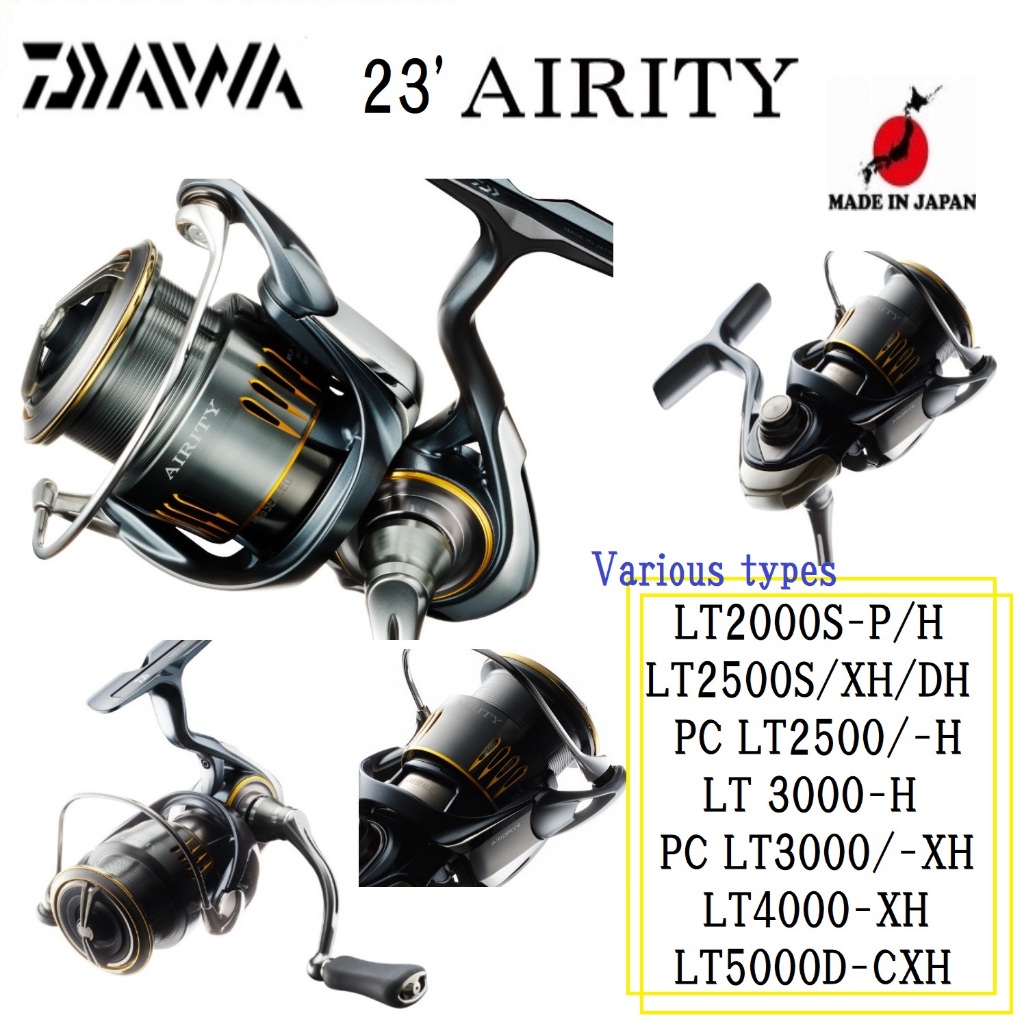 Daiwa 23'AIRITY Nhiều loại LT2000/2500/PC LT2500/3000/4000/5000/P/H/DH/XH/CXH【trực tiếp từ Nhật ...