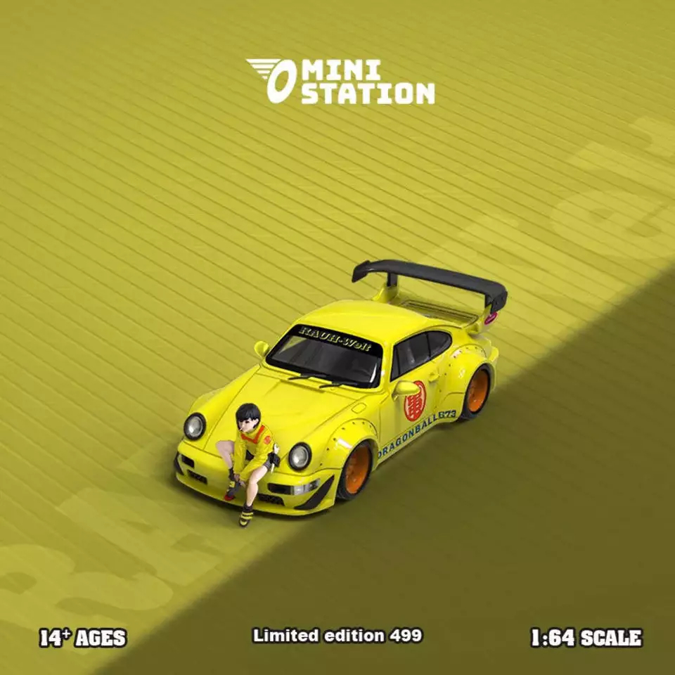 MÔ HÌNH 1:64 Mini Station - RWB Porsche 964 Dragon Ball Yellow Livery ...