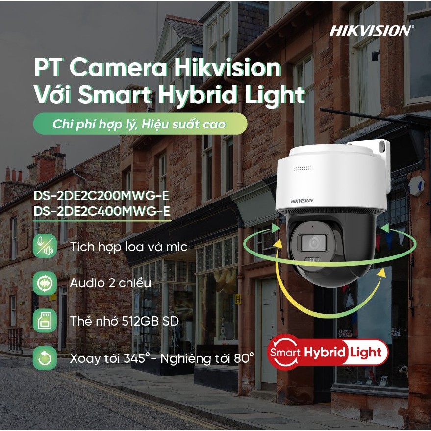 [ GIÁ RẺ ] Camera Hikvision DS-2DE2C400MWG-E 4MP PTZ Giám Sát Ban Đêm | Shopee Việt Nam